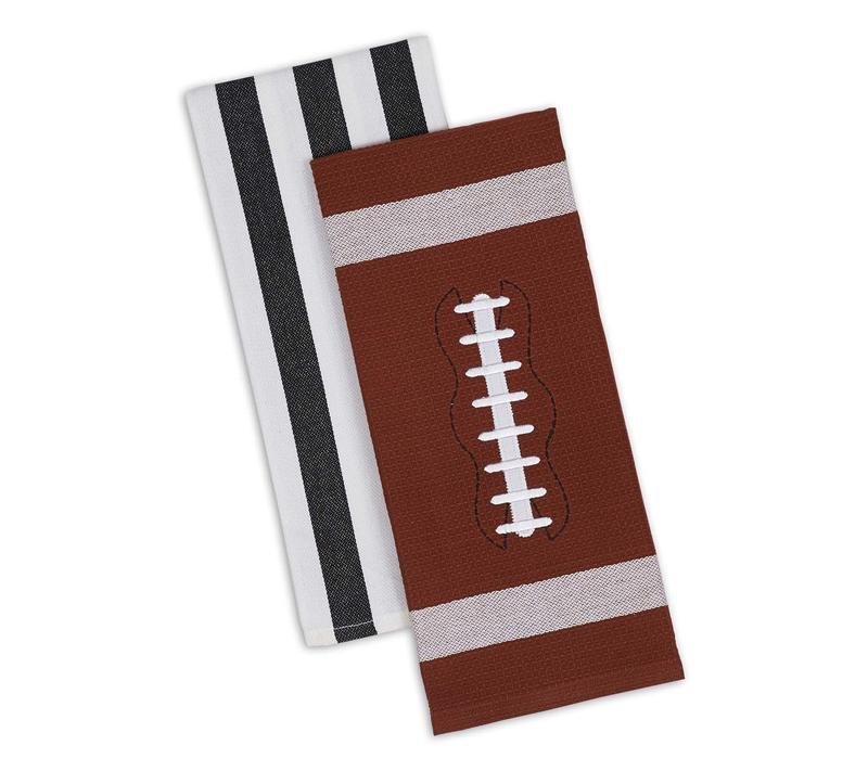 Design Imports Set of 2 Football & Stripes Kitchen Towels - TikTok Shop