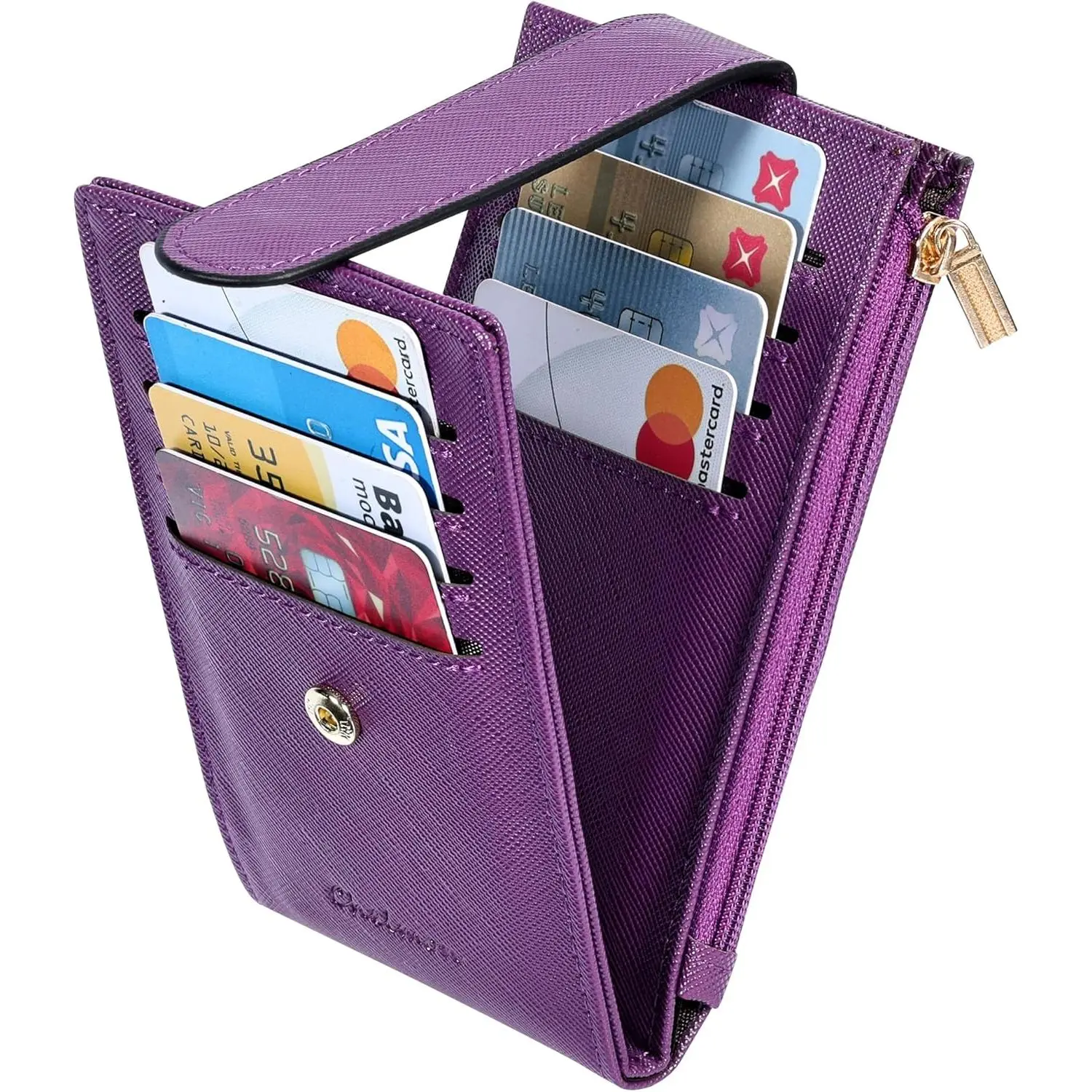Women's RFID Slim Card Holder Wallet: Thin Bifold with Multi-Card Case ...