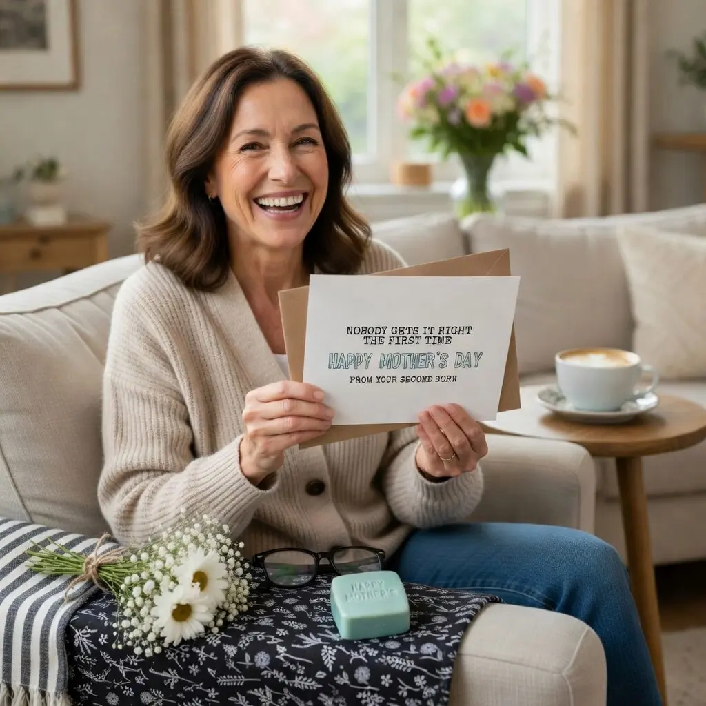 Funny Mother's Day Card with Blank Inside, "Second Born" Sarcastic ...