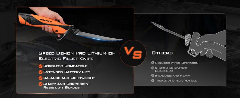 KastKing Lithium-ion Electric Fillet Knife (Speed Demon Pro ...