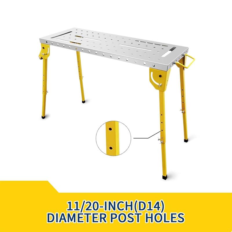 【GARVEE】46x18 Inch Heavy Duty Welding Table with 500LBS Capacity ...