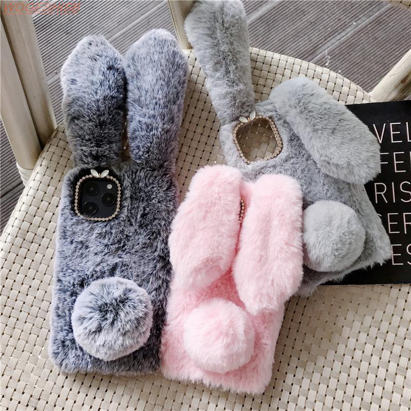 Soft Plush Phone Case For iPhone 16 11 12 13 Mini 14 15 Pro Max 6 6S 7 ...