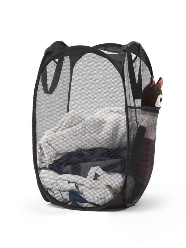 LMMake Mesh Pop Up Laundry Hamper with Durable Handles Portable ...