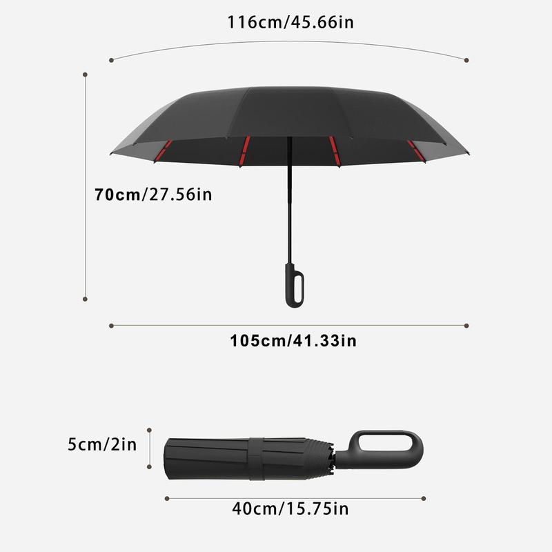 Automatic Folding Umbrella, 1 Count/60pcs Portable Rain Umbrella with ...