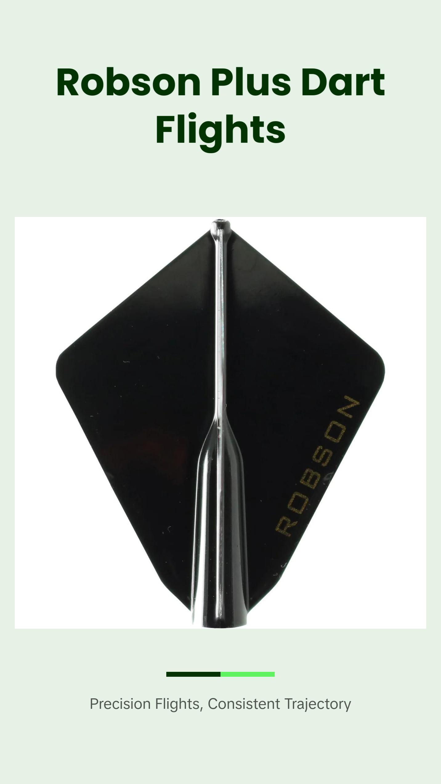 Robson Plus Dart Flights - Astra Series, 350 Microns Flight Shafts ...