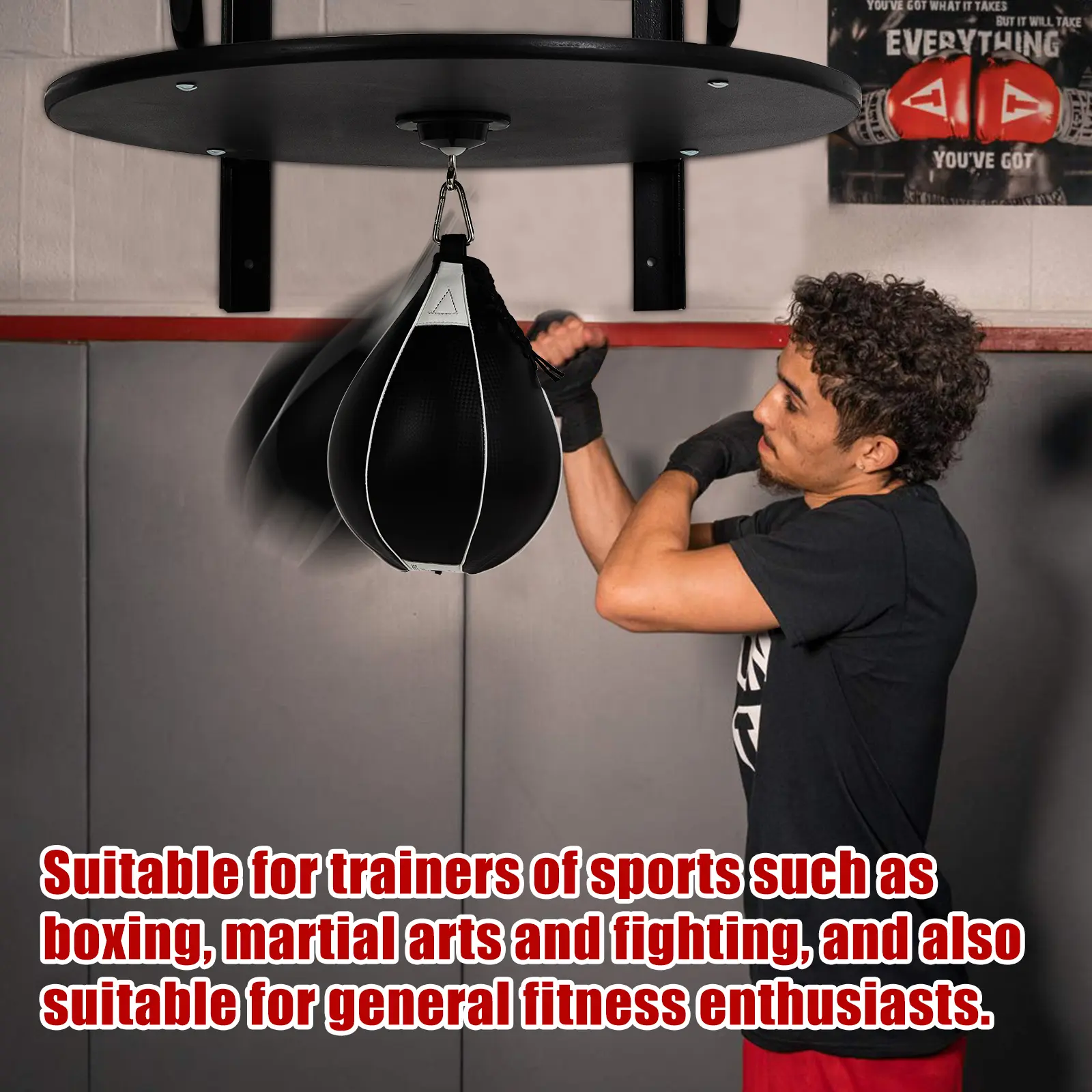Speed Bag Platform Kit, Heavy Duty Adjustable Boxing Speed Bag Platform ...
