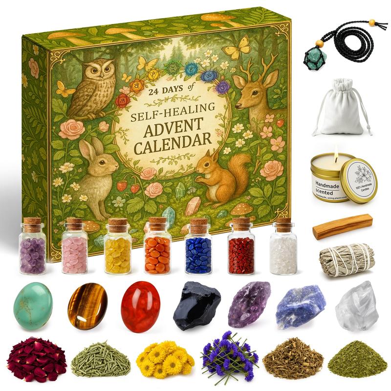 Crystal Advent Calendar 2025 – 24 Days Christmas Countdown Box with ...