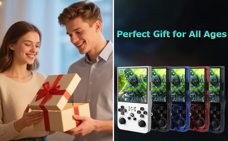 2025 New Upgrade R36MAX Handheld Game Console, Built-in 4000mAh Battery ...