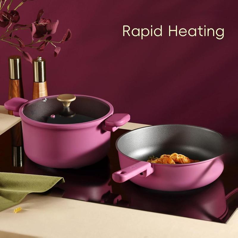 CAROTE Non Stick Pots and Pans Set, Cookware Sets Nonstick, Kitchen ...