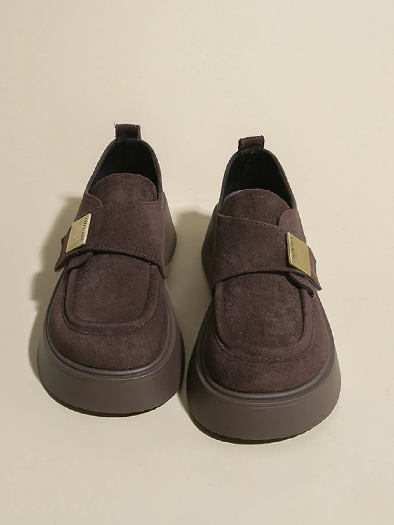 Women's Solid Color Velcro Loafers - Casual Comfort - TikTok Shop