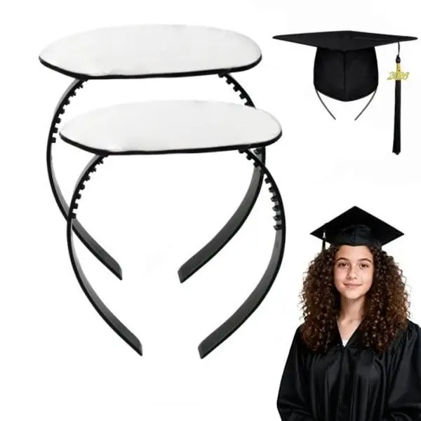 Upgraded Graduation Cap Headband Graduation Cap Band Hair Band Hat ...