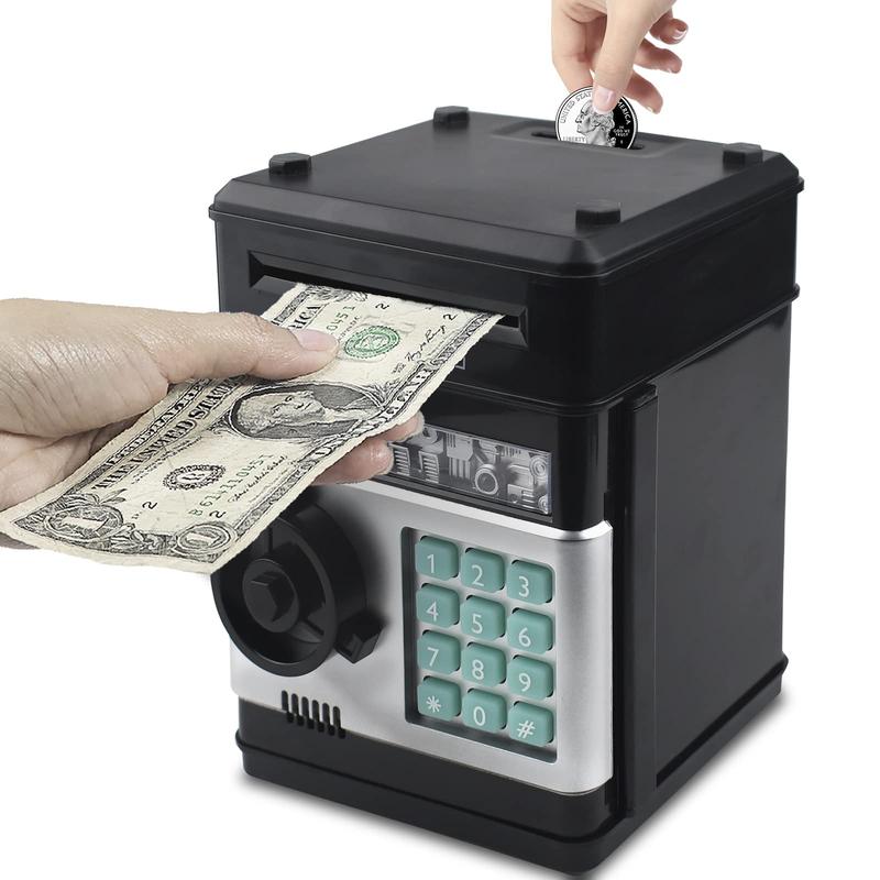 ATM Piggy Bank for Kids Age 12+, Electronic Money Saving Box with ...