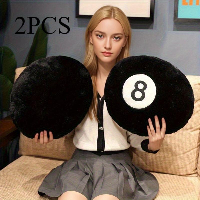 8 Ball Billiard Pillow Plush Toy, Soft Cushion for Sofa Tatami, Perfect ...