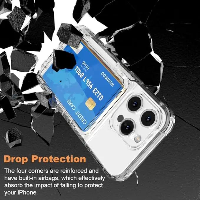 Transparent Photocard Phone Cases with Photocard Holder,Flip Open Card ...