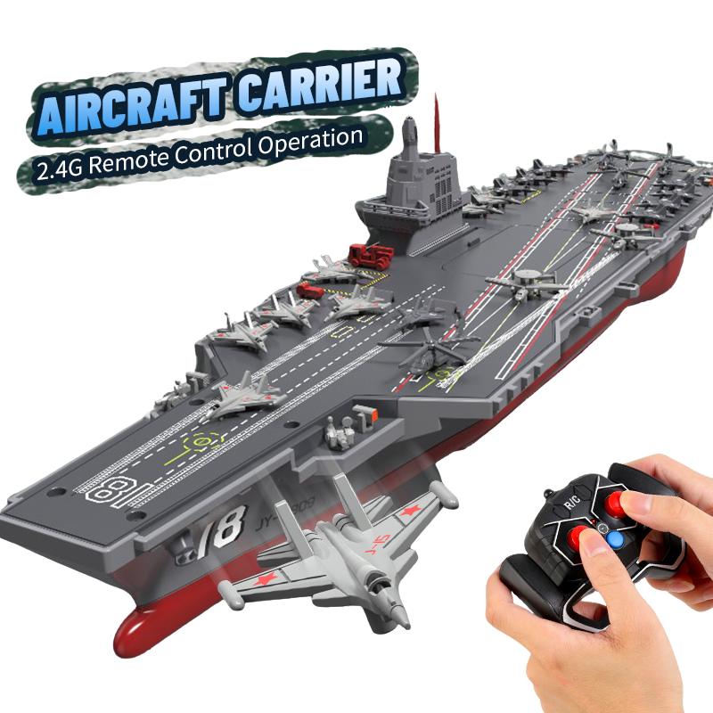 Electric Remote Control Aircraft Carrier Model, equipped with 27 ...