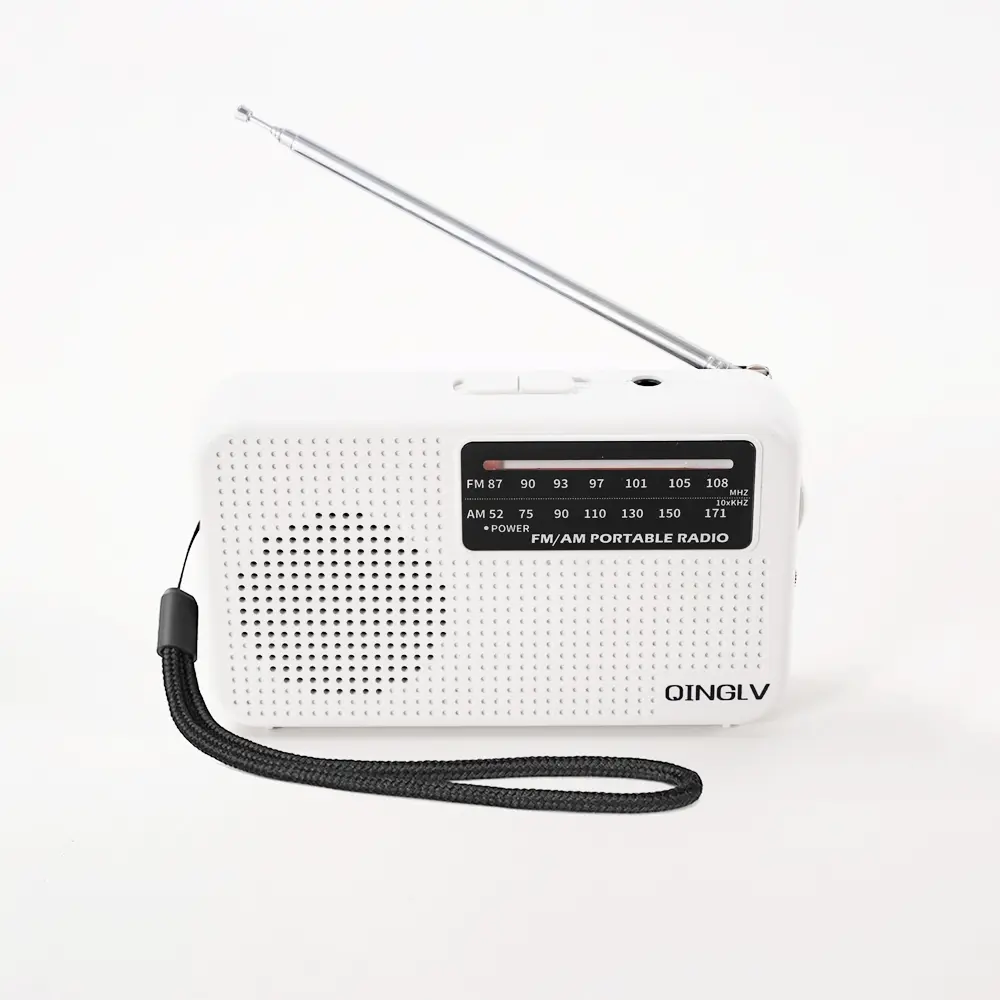 Portable Mini Radio with Retractable Antenna and Headphone Jack, Am/fm ...