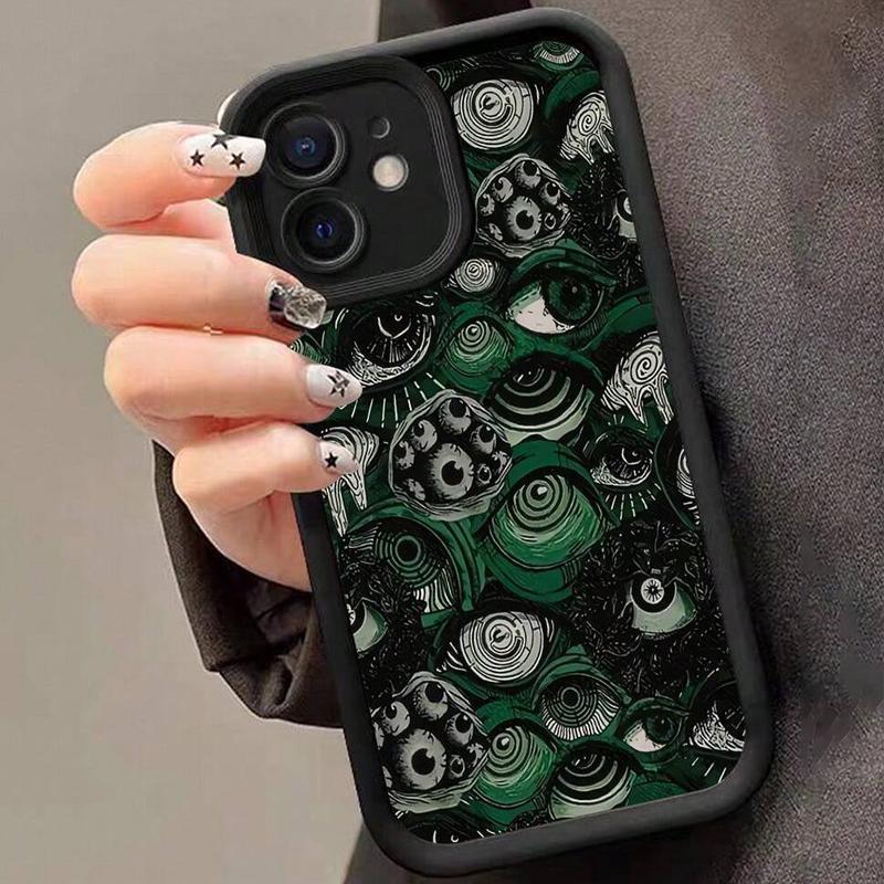Creative Abstract Eye Pattern Phone Case, Anti-drop Decorative Phone ...