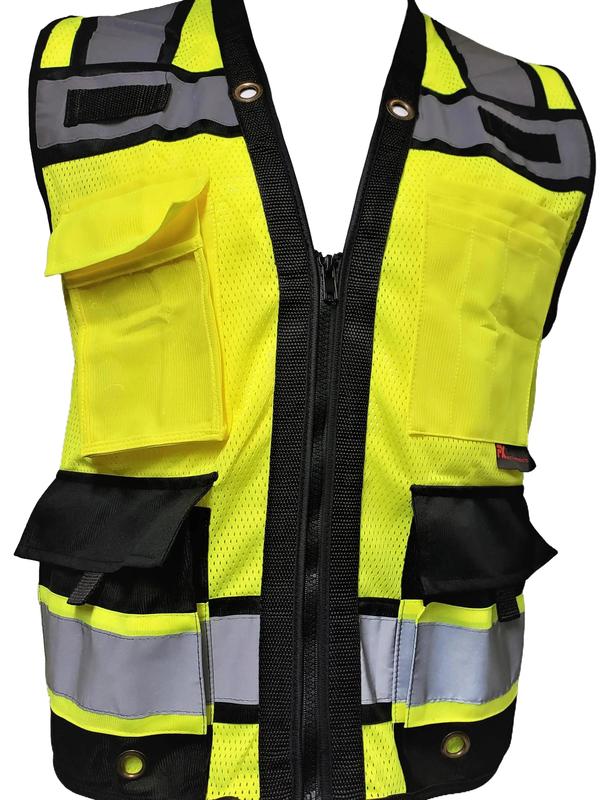 Superintendent Vest, High Visibility Reflective Safety, Mesh Safety ...