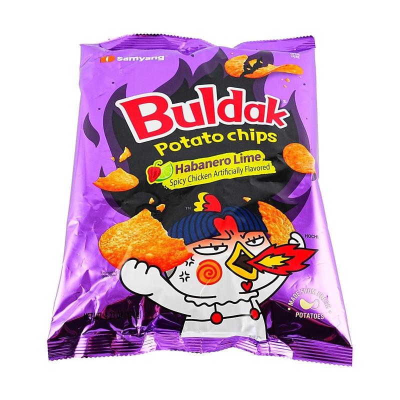 SAMYANG Buldak Hot Chicken Flavor Chips - Spicy Havana Chili Lime 120g ...