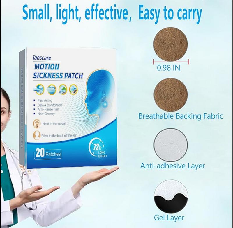 Travel-Ready Motion Sickness Patches: Anti-Vertigo Solution for ...