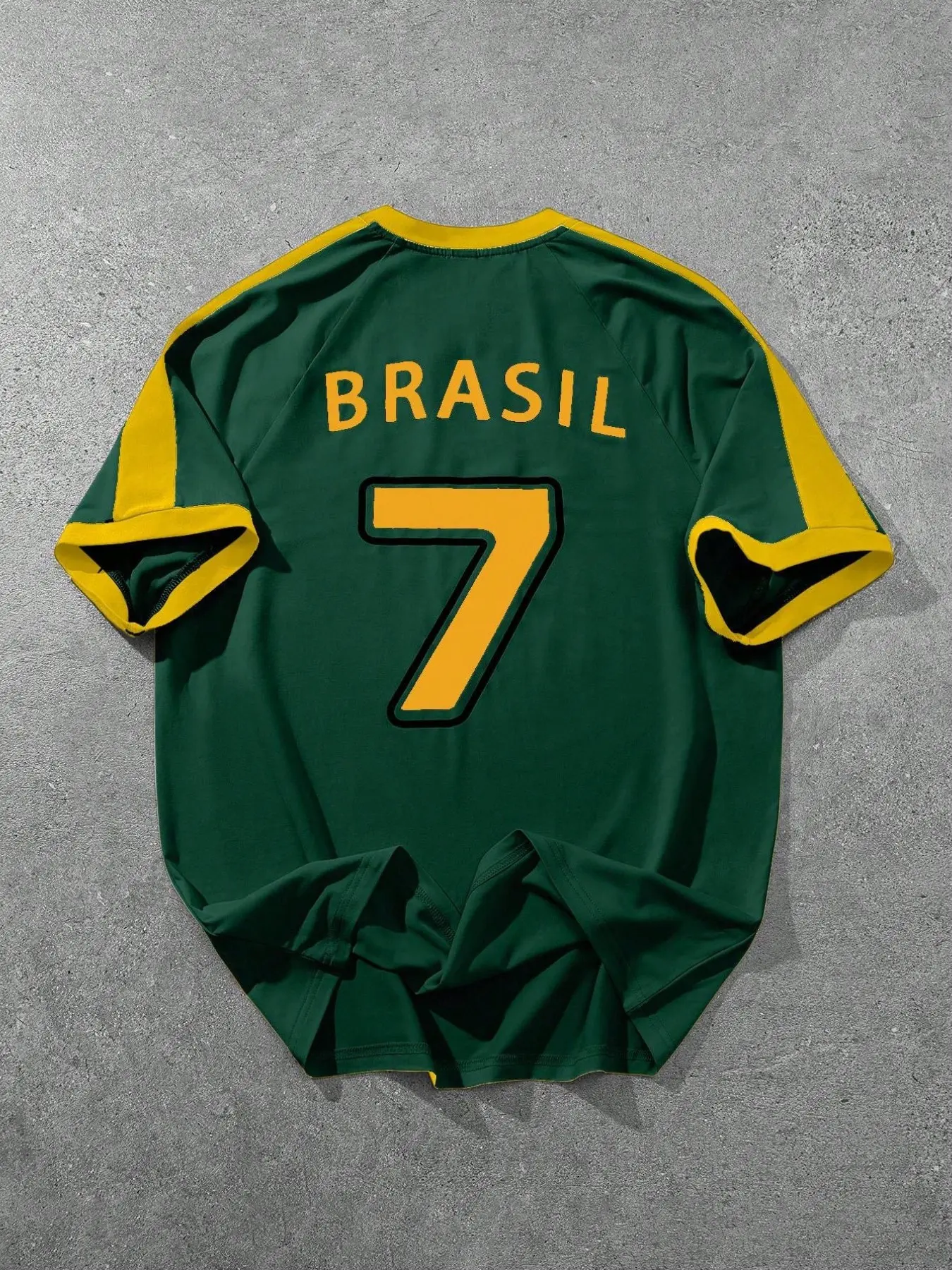 Vintage Brasil Aesthetic Raglan T-Shirt - Blokecore Style Brazil Soccer ...