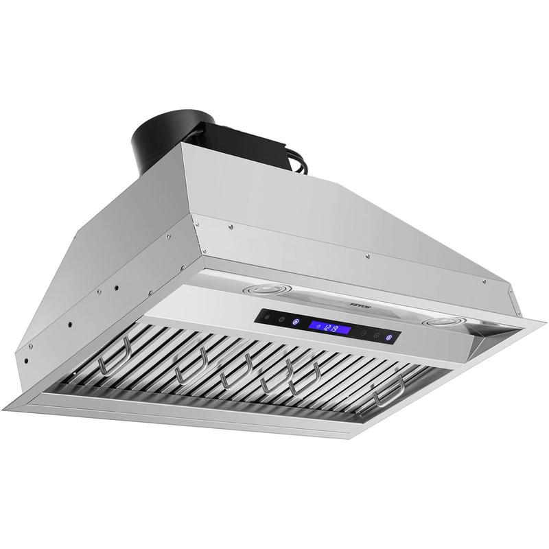 VEVOR Insert Range Hood, 900CFM 4-Speed, 30 Inch Stainless Steel-in ...
