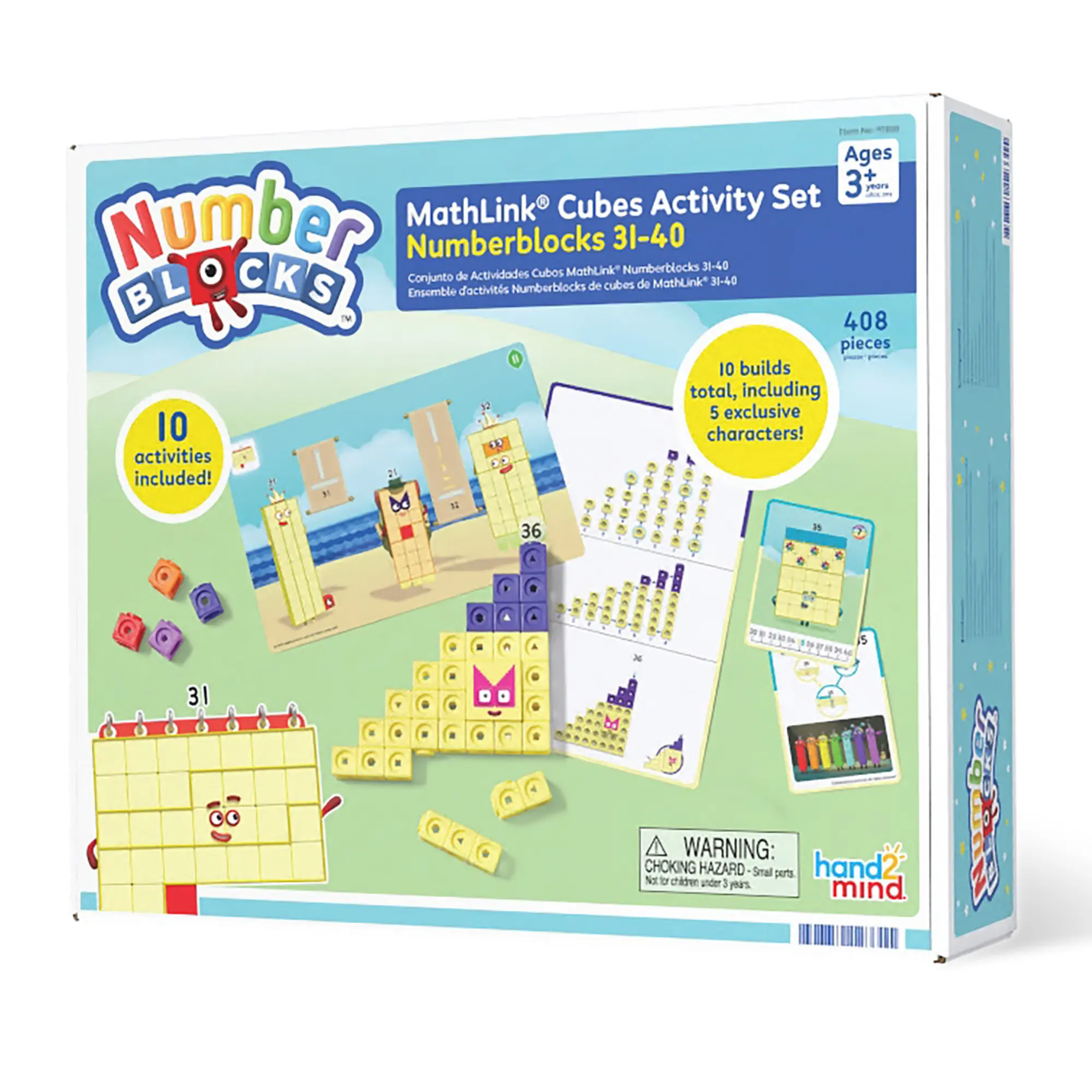hand2mind-numberblocks-31-40-mathlink-cubes-activity-set-learn