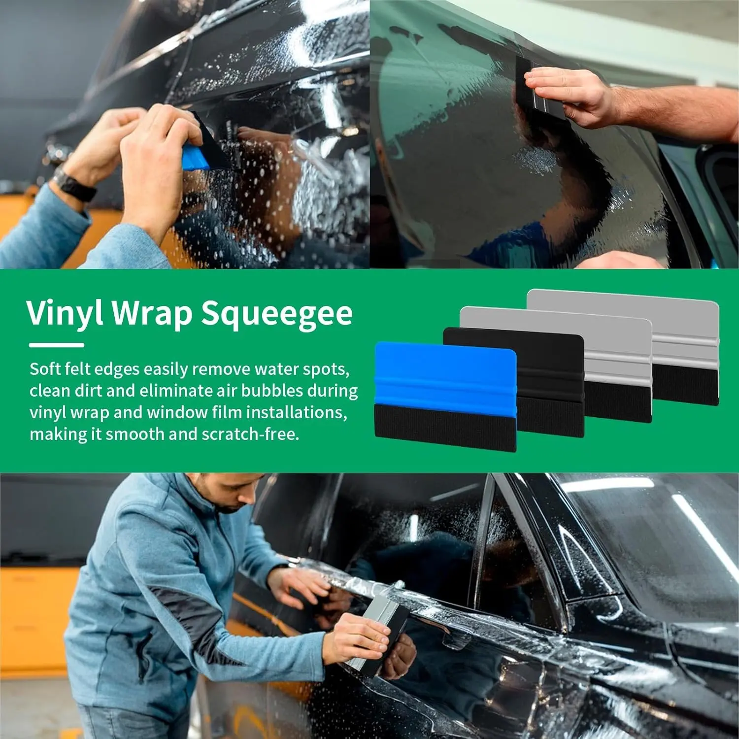 Vinyl Wrap Applicator Tool Kit Wrap Kit Automotive Window Tint Tools ...