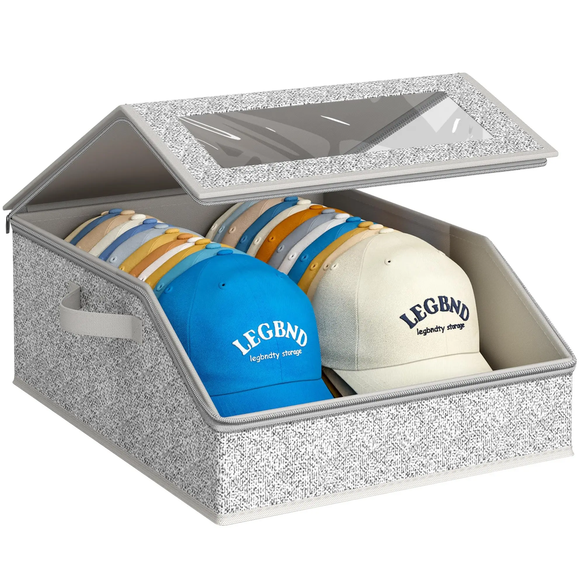 Multi - purpose Hat Storage Box - Large - Capacity Stackable Baseball ...