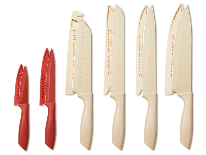 Multicolor Knifet, 6 Sharp Kitchen Knives with Covers for Cooking ...