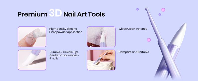 Beetles Nail Art Dotting Tools Nail Art Sculpture Pen, Dual-Head Resin ...