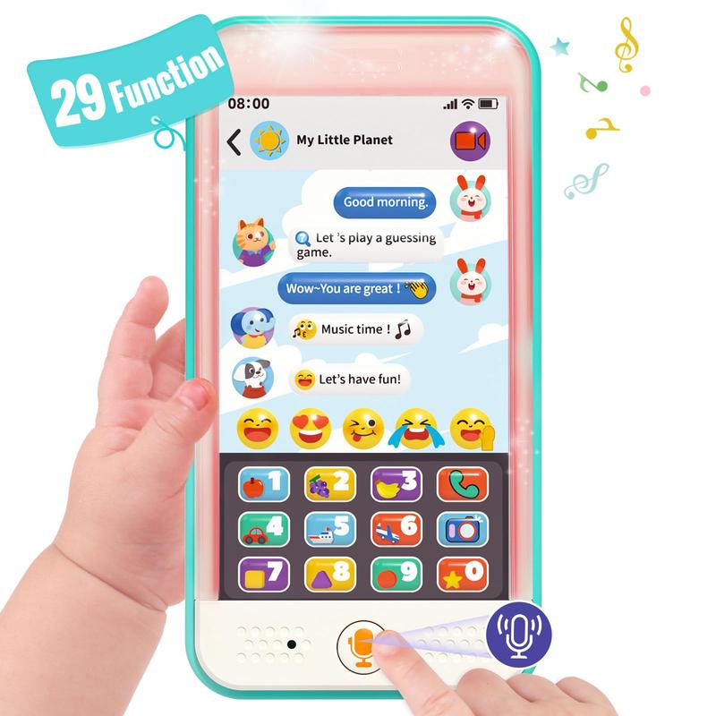HOLA Phone Toys 29 Function Baby Toy with Music Lights and Motor ...
