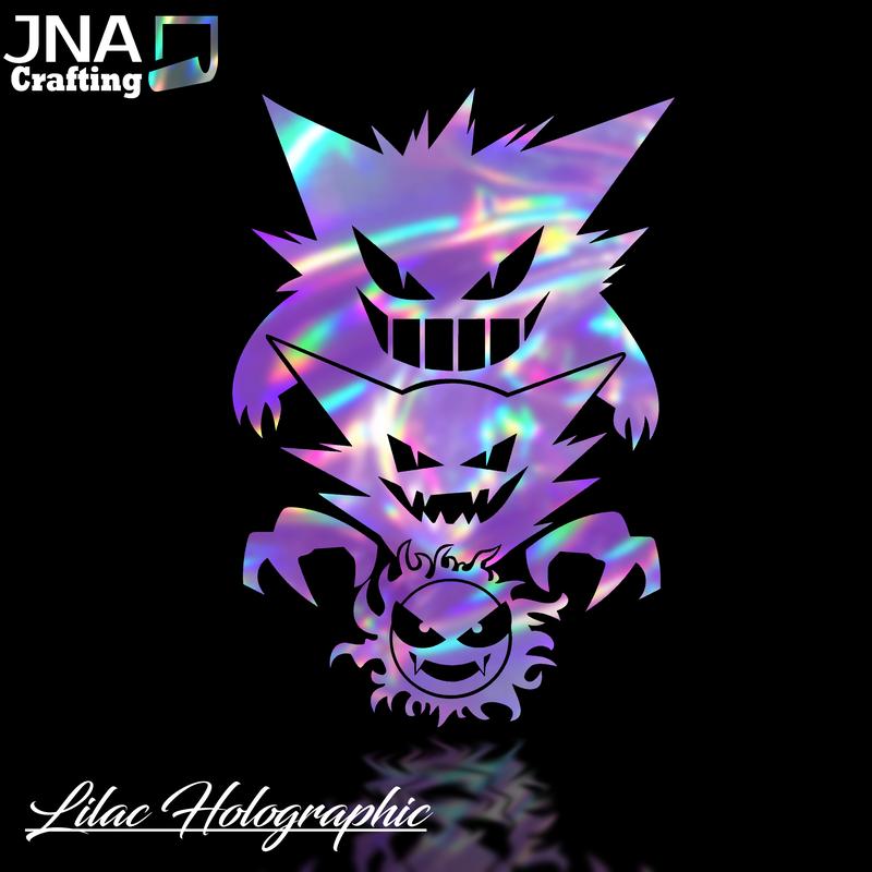 Gengar Haunter Gastly Decal PKM- Choose your color - TikTok Shop