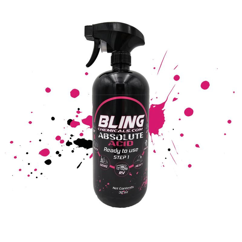 BLING Chemicals Absolute Acid 32 oz Liquid Rust Remover & Wheel Cleaner ...