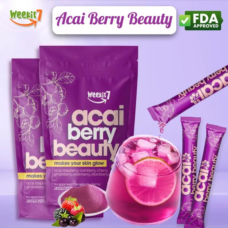 [FDA Approved]Weekit7 Acai berry beauty Powder drink | 7 in 1 Mixed ...