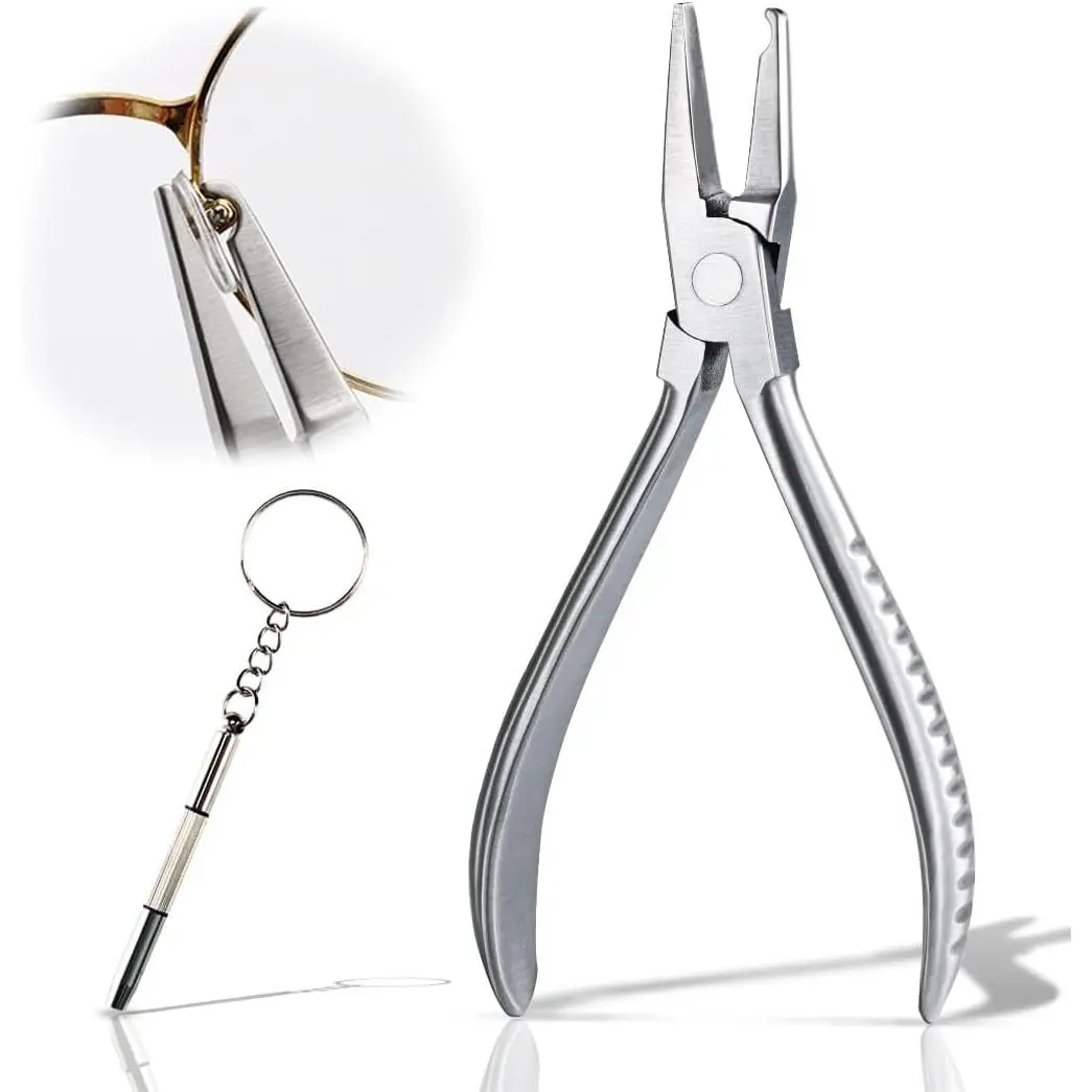 Eyeglasses Frame Pliers, Optical Adjusting Glasses Repair Kit With 3 In ...