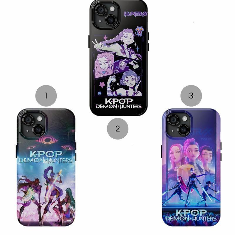 Kpop Demon Hunter Phone Case, Huntrix Team Merch, Saja Boys, Derpy Cat ...