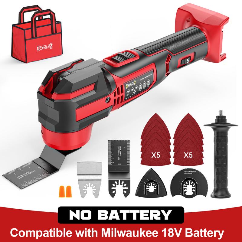 Cordless Oscillating Tool Compatible with Milwaukee 18V Battery (NO ...