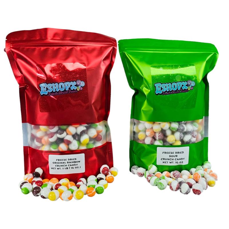 Best Value Bundle Freeze Dried Candy (Rainbow Crunch & Sour Crunch) 2 ...