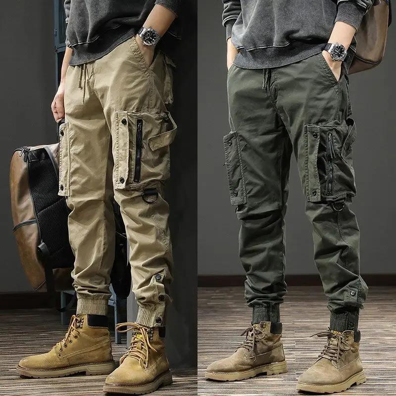 Men's Outdoor Functional Cargo Pants Multi-Pocket Tactical Trousers ...