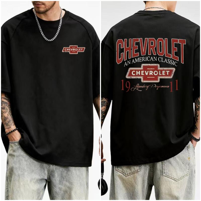 Vintage Chevrolet T-Shirt, Classic 1911 Chevy LogoGraphic Tee,Retro ...