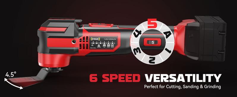 Cordless Oscillating Tool Compatible with Milwaukee 18V Battery (NO ...