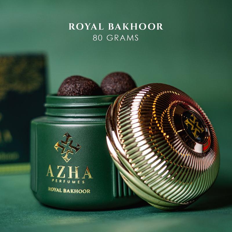 AZHA PERFUMES Royal Bakhoor 80 Grams - Premium Luxury Scented Incense ...