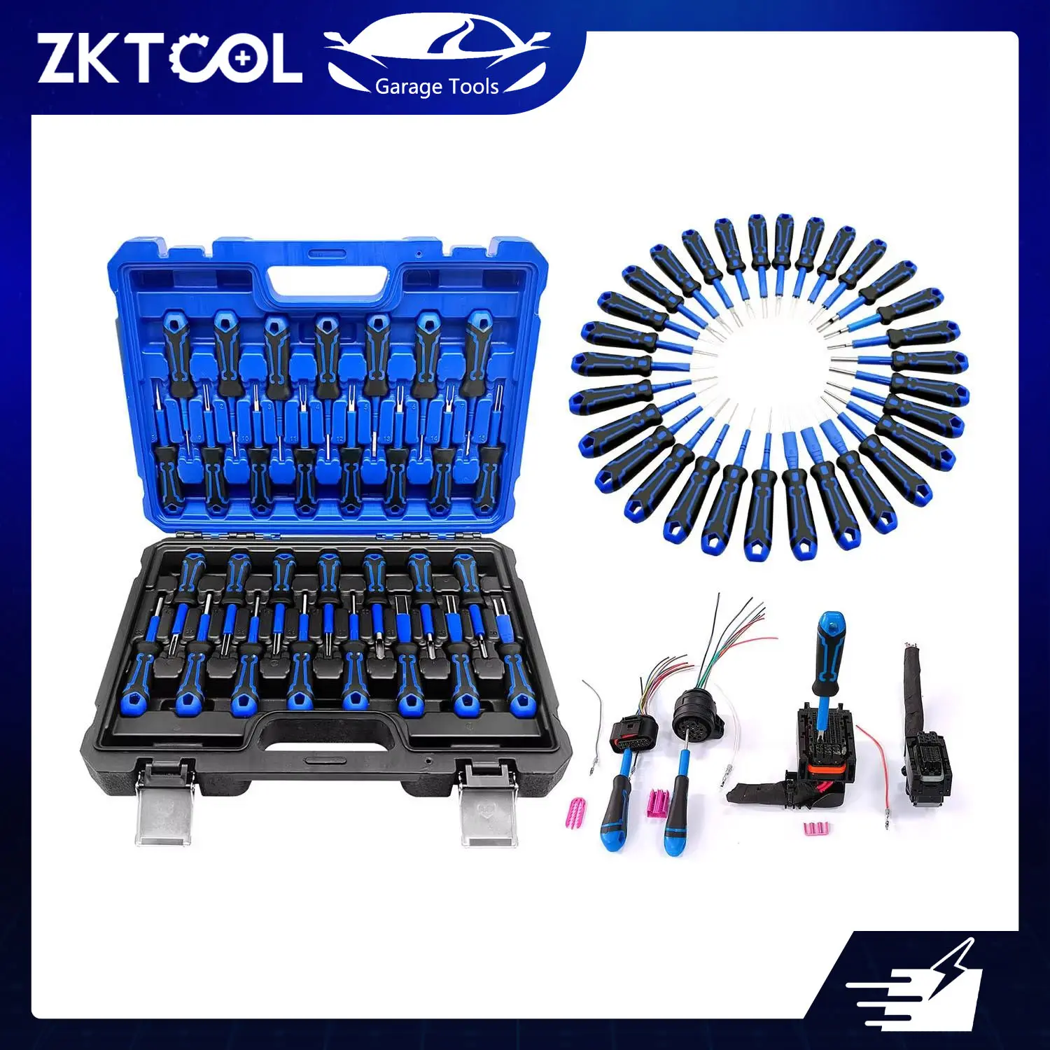 30-piece motorcycle automobile terminal wiring harness pin removal tool ...