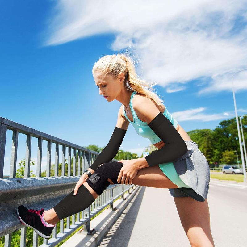 4 Pairs Arm Shapers for Women, Slim Upper Arm Compression Shapers Wraps ...