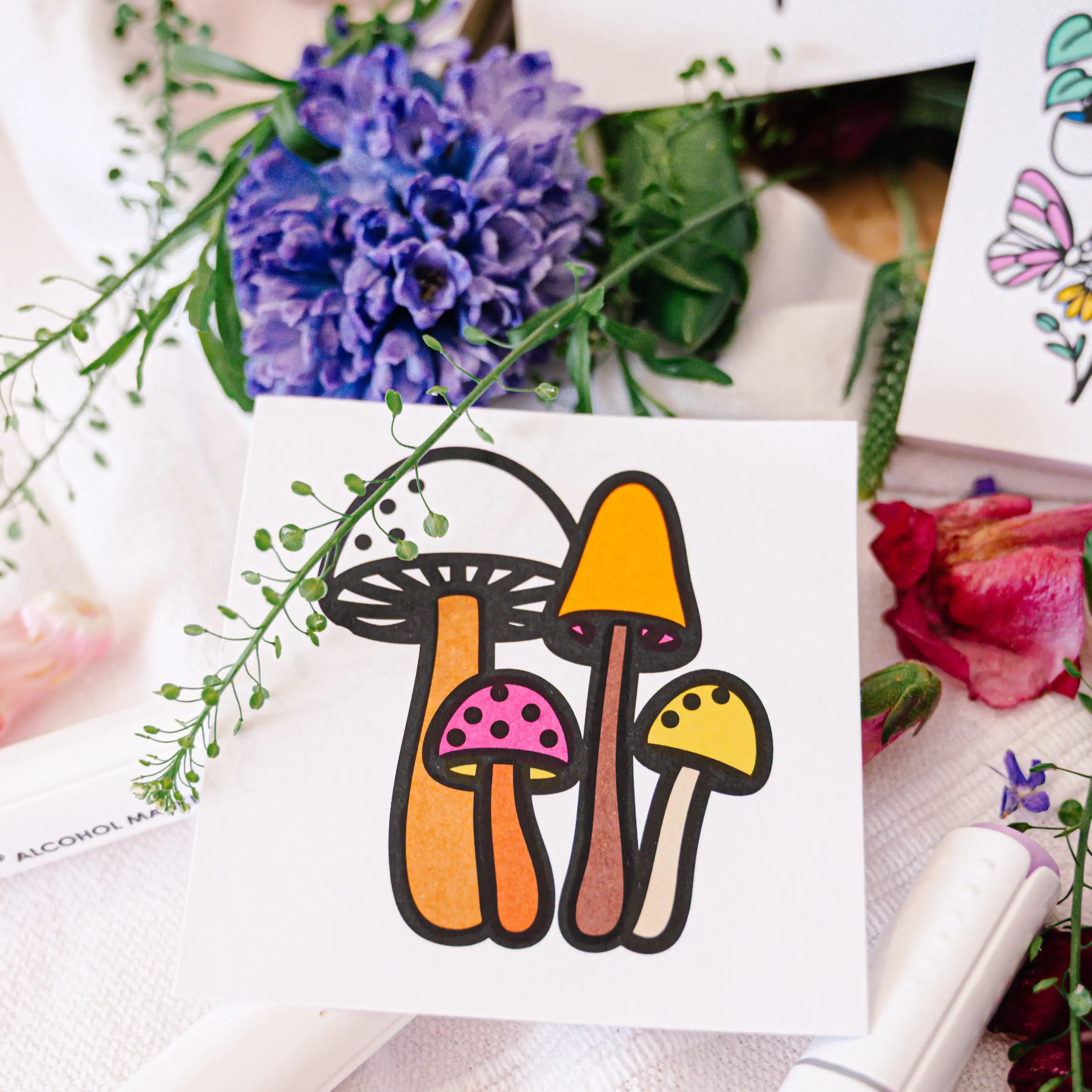 In Sunlight & Soil Mini Coloring Book - Plants, Garden, Flowers Themed ...