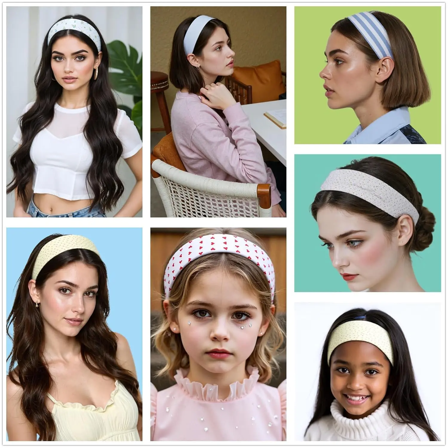 16 count Cute Headbands for Women Girls Fashion Floral Women's ...