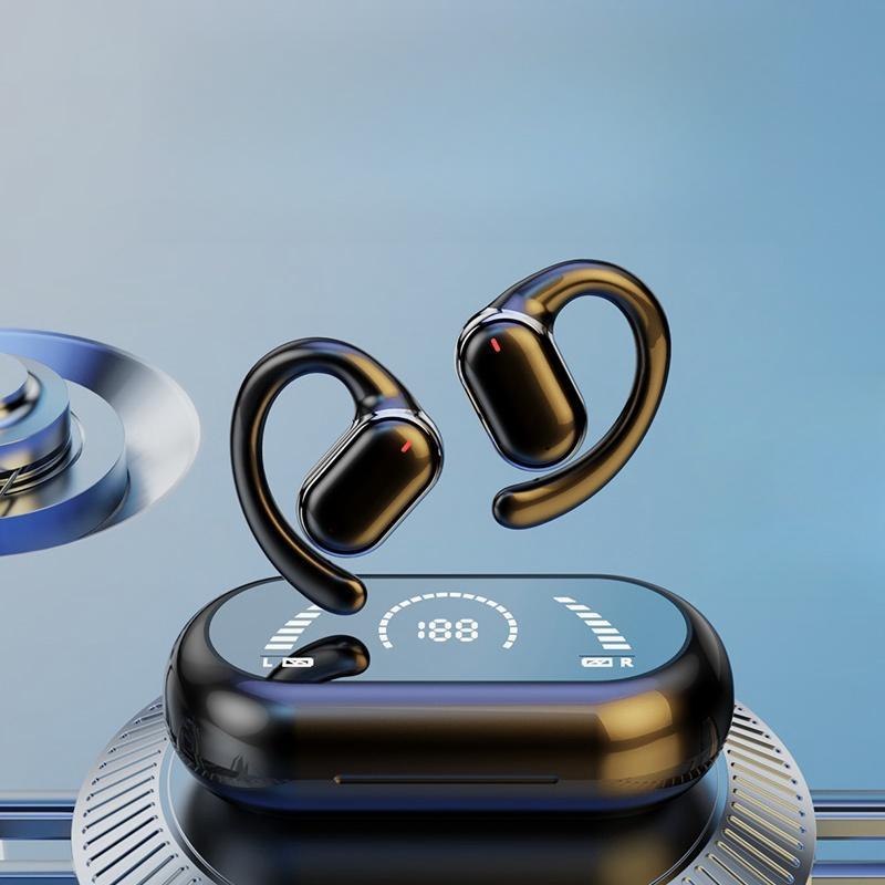 Wireless earphone hanging ear soft silicone long long life can not ...