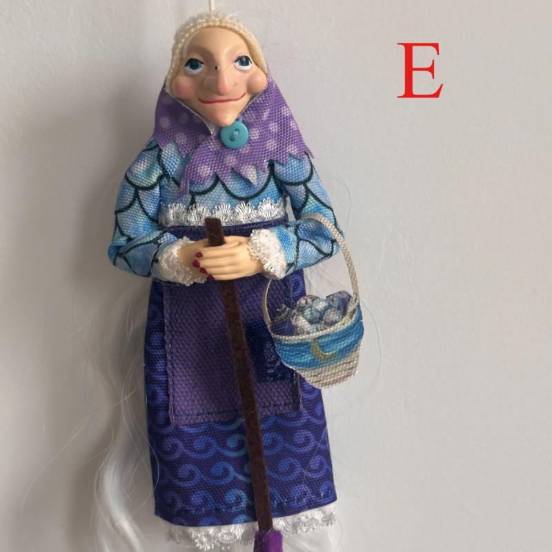 Minimal Nest Shop Handmade Resin Kitchen Witch Doll - Floral & Polka ...