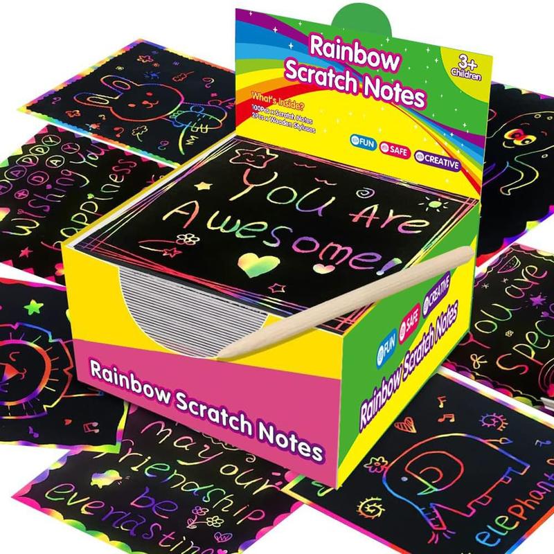 Rainbow Paper（8.5cm*8.5cm） Colorful ReflectivePaper Mini Notes Artistic ...